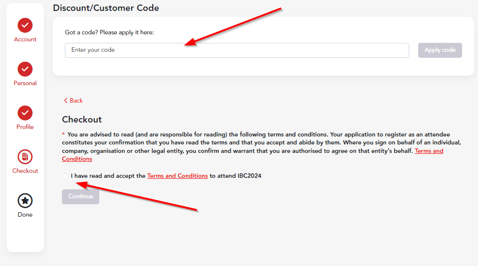 Visitor Registration – IBC